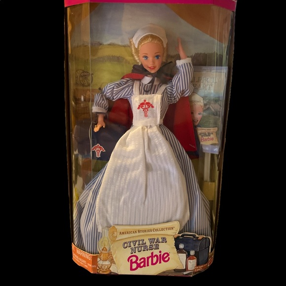 Mattel | Toys | Nib Civil War Nurse Barbie | Poshmark